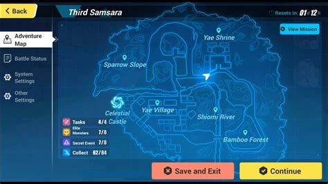 Honkai interactive map