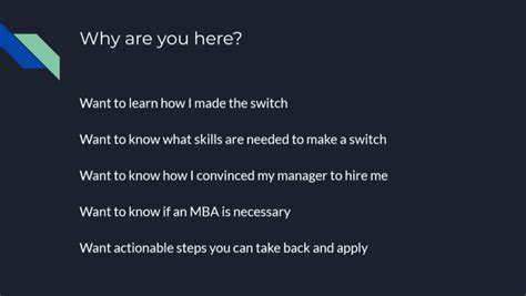 Structured Framework For Transitioning To A Pm Role