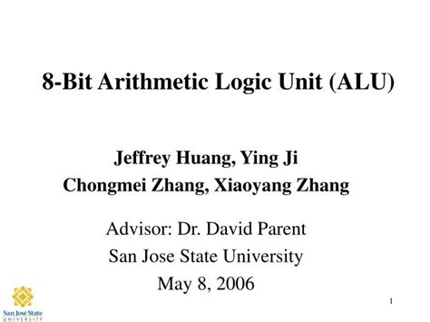 Ppt 8 Bit Arithmetic Logic Unit Alu Powerpoint Presentation Free
