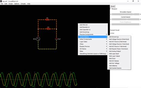 Electronic Circuit Simulation Tool Circuit Diagram