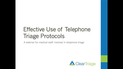 Phone Triage Template