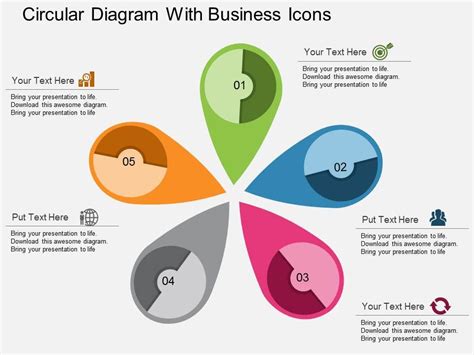 Circular Diagram With Business Icons Powerpoint Templates