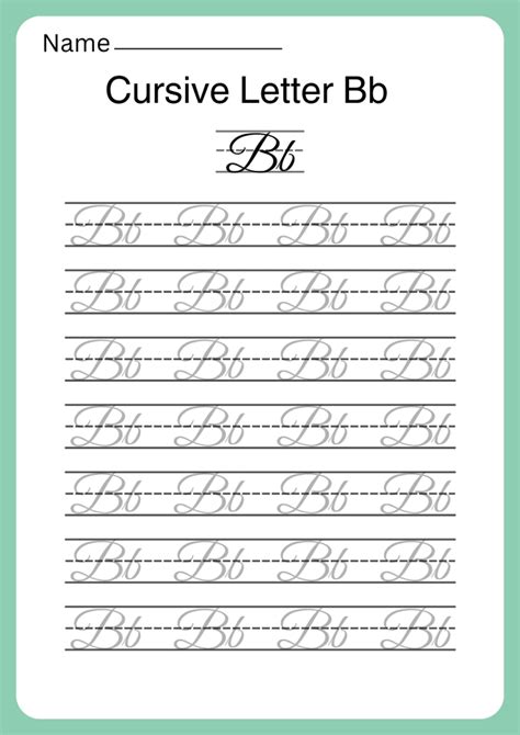 Cursive Writing Worksheets From A To Z With Free PDF