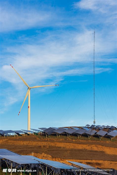 光伏风电摄影图自然风景自然景观摄影图库昵享网nipiccn