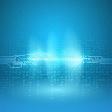 Abstract Binary Code Stock Vector Illustration Of Glowing 16460184
