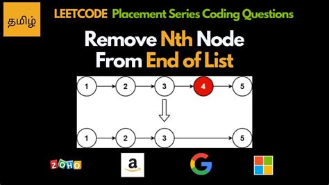 Remove Nth Node From End Of List Linked List Tamil Leetcode 19