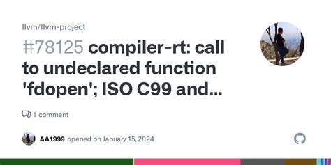 Compiler Rt Call To Undeclared Function Fdopen Iso C99 And Later Do