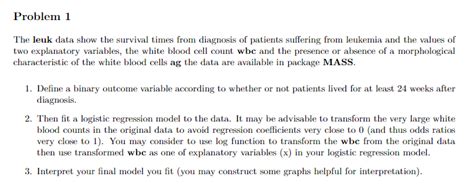 [solved] the data is inbuilt in r in the package mass kindly show the