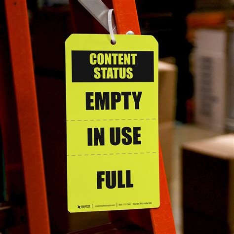 Content Status Emptyin Usefull Yellow Tear Off Tag