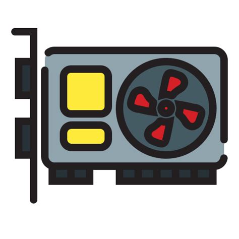Graphic Card Generic Outline Color Icon