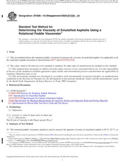 Astm D7226 24 Red Standard Test Method For Determining The Viscosity