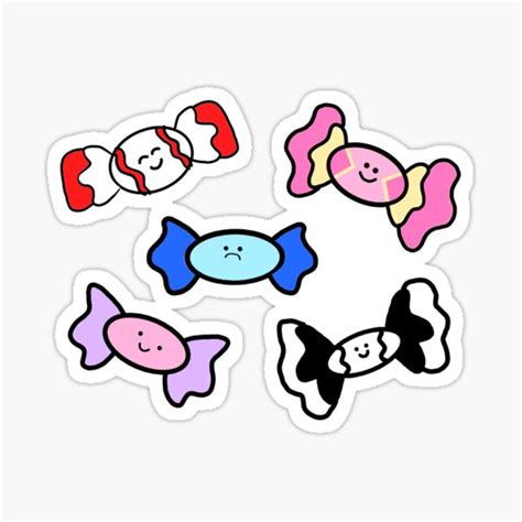 Smiley Sweets Sticker By Aurelsprints Redbubble