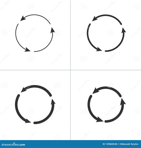 Clockwise Arrows Cartoon Vector CartoonDealer 15075617