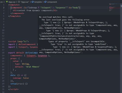 Using Component With Props Type Breaks All Typings · Issue 4950
