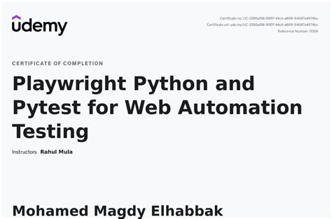 Mohamed Elhabbak On Linkedin Playwright Python Pytest Webautomation Testautomation