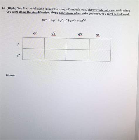 solved q3 20 pts a 10 pts find the boolean algebra