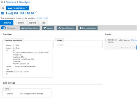 Install And Run KEA DHCP With Stork On Debian 11