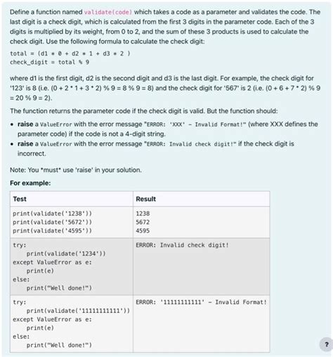 Solved Define A Function Named Validate Code Which Takes A