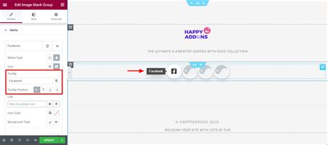 How To Use Image Stack Group Widget Happyaddons