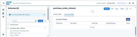 Create Schema For Purchase Order Documents Sap Tutorials