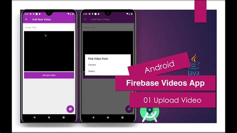 Firebase Videos App Android Studio 01 Upload Videos Youtube