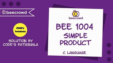 beecrowd problem 1004 simple product solution bangla c language