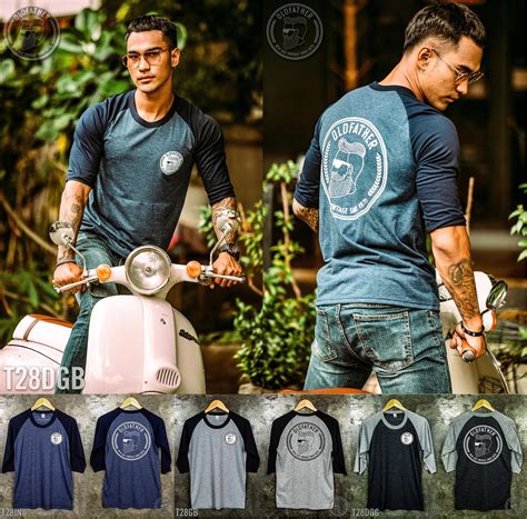 เสื้อแขนสามส่วน เสื้อแขนสามส่วนวินเทจ เสื้อไหล่สโลป เสื้อยืด เสื้อยืดวินเทจ Oldman Vintage