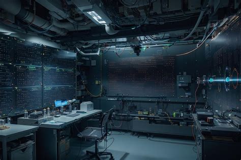 Premium AI Image Advanced Quantum Computing Lab Exploration