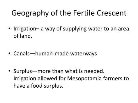 Fertile Crescent/ Mesopotamia Vocabulary | PPT