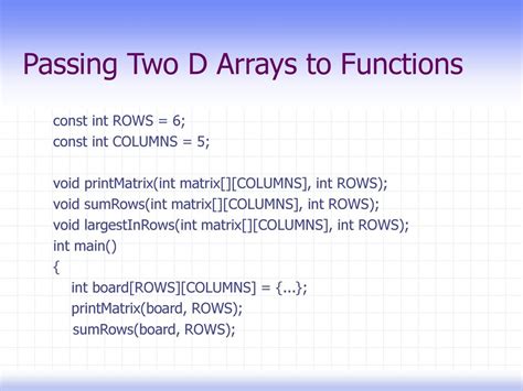 basic array definition ppt download