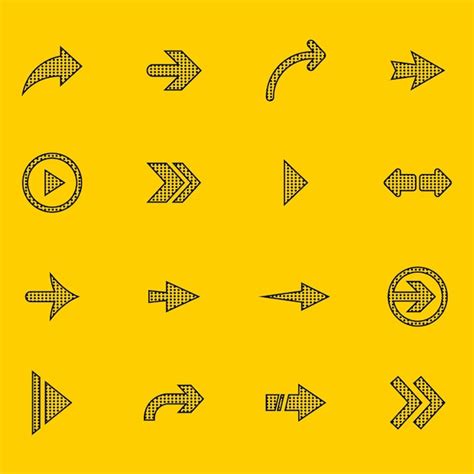 Premium Vector A Vector Template Of Arrow Set Design