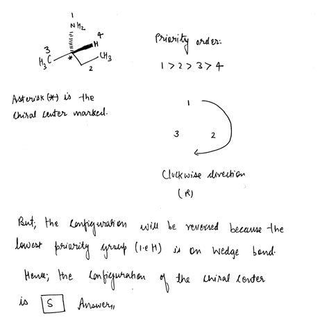 [solved] assign the absolute configuration of the chirality center as r