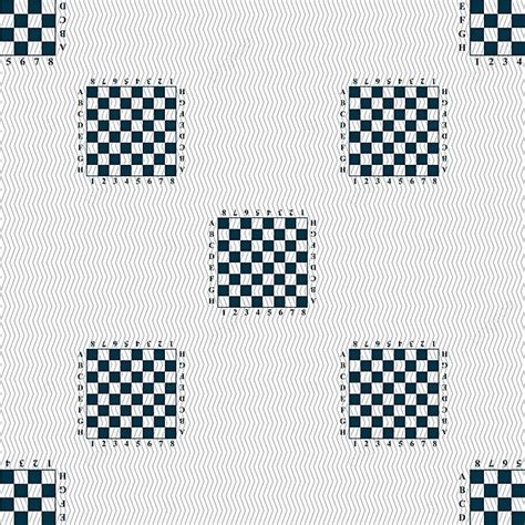 Contemporary Chessboard Emblem Seamless Vector Pattern With Geometric Texture Vector Internet