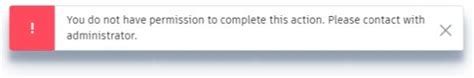 You Do Not Have Permission To Complete This Action And No Access To Project Files Folder
