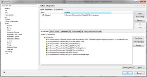 python - Setting up eclipse for maya 2013 - Stack Overflow