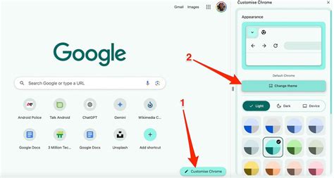 Google Chrome: How to change your browser's background