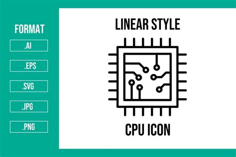 cpu icon graphic by man00 · creative fabrica