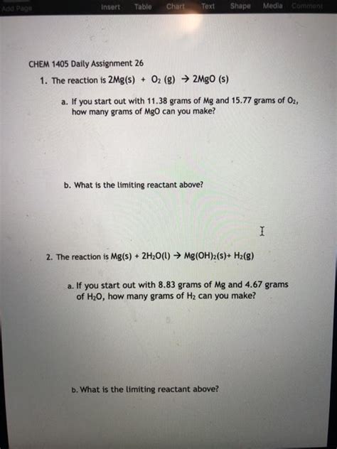 solved add page insert table chart text shape media comment