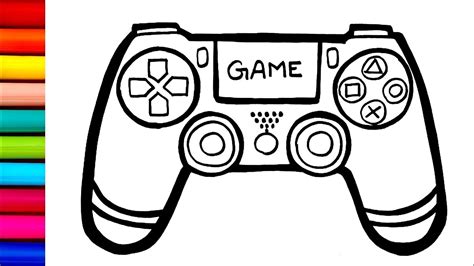 Game Controller Drawing How To Draw Game Controller Youtube