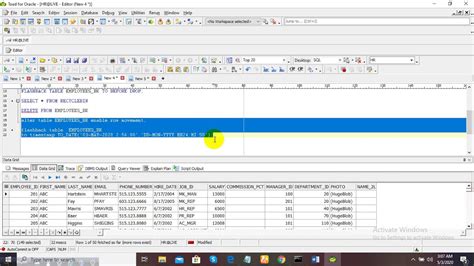 How To Use Oracle Database Flashback Tableflashback Table Statement