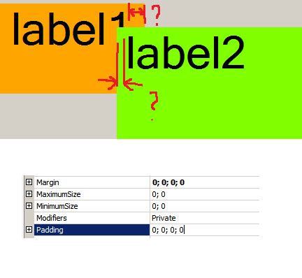 Net How To Remove Padding In Label Control Stack Overflow