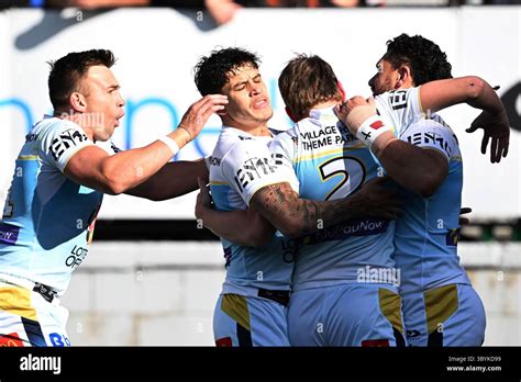 The Titans Celebrate Jaylan De Groots Try During The Nrl Round 20 Match Between The Wests