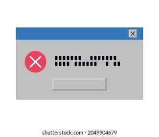 Window Error Message Box Icon Stock Vector Royalty Free 2049904679 Shutterstock
