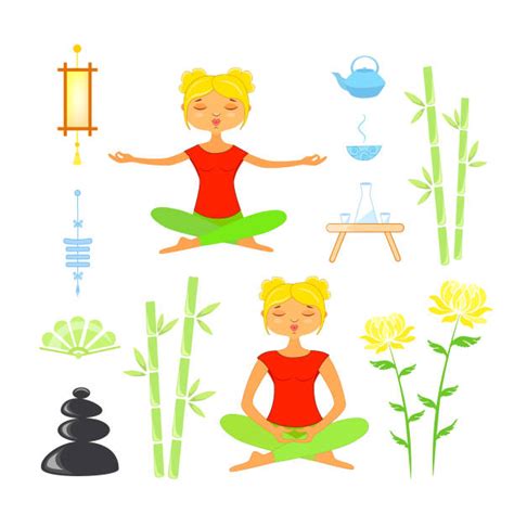 140 Qigong Meditation Stock Illustrations Royalty Free Vector