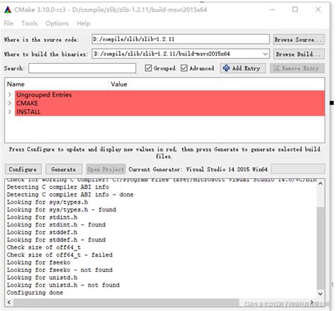 zlib开发笔记（四）：zlib库介绍、编译windows vs2015x64版本和工程模板 zlib libx64 csdn博客