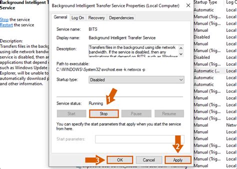 Easily Disable Background Intelligent Transfer Service In Windows 10