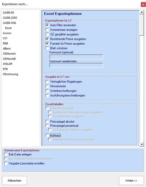 Excel In Gaeb Umwandeln