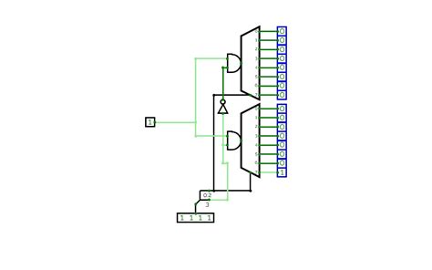 Circuitverse 16 1 Demultiplexer