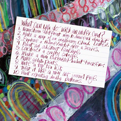 50 Things To Create With Index Cards
