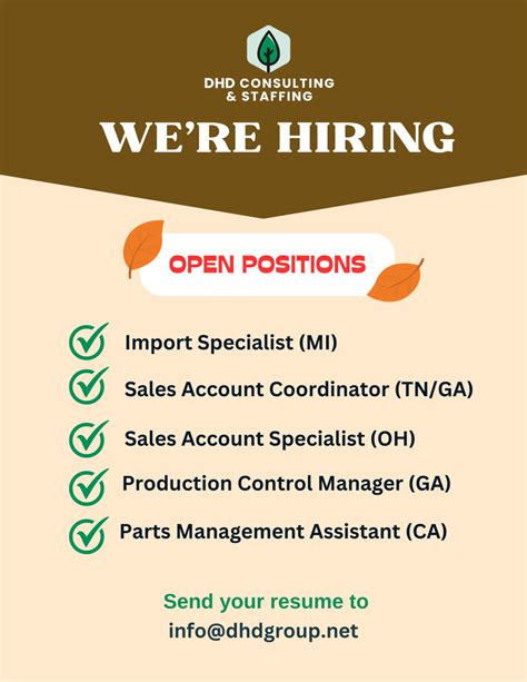 dhd consulting on linkedin openposition new hiring michigan